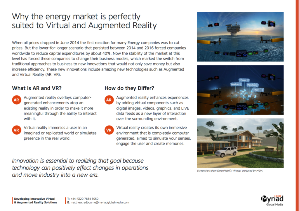 Why the Energy Market loves Virtual and Augmented Reality