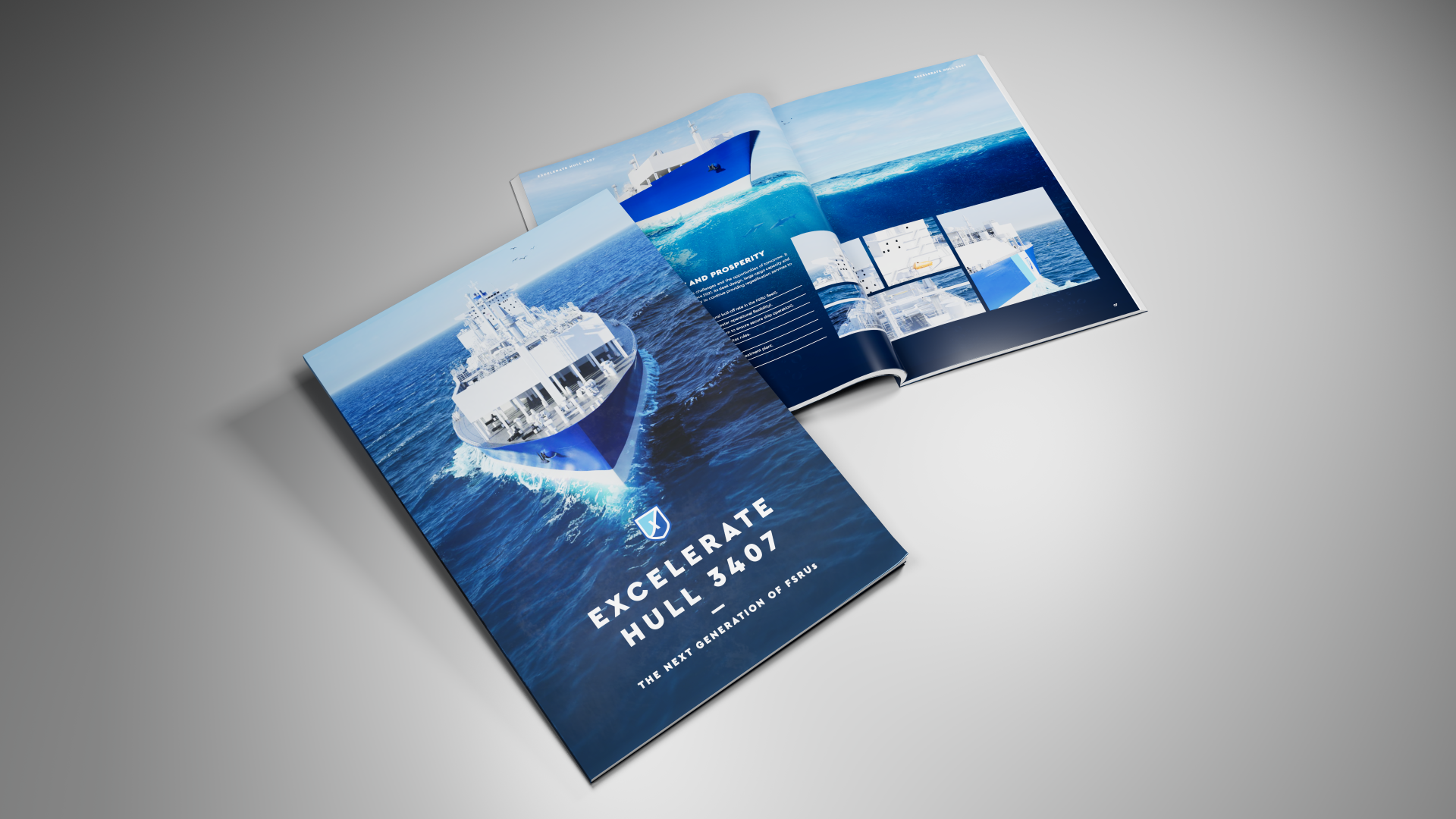 Visually Striking 9-Page Brochure Design | Excelerate Energy